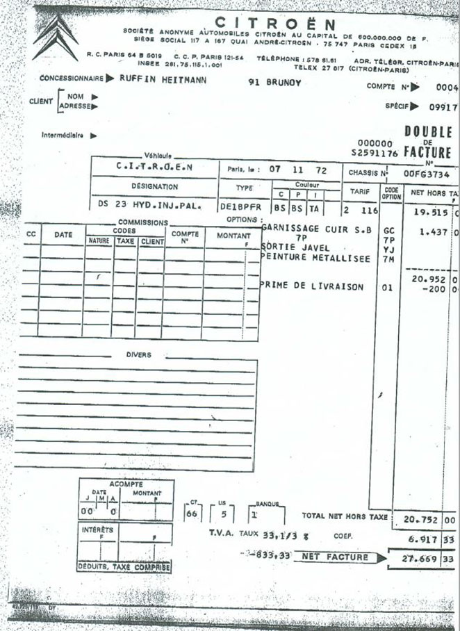 Modèle De Facture De Carrosserie